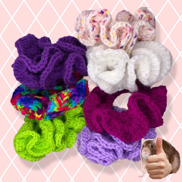 Accessories | Customizable Crochet Scrunchie Single Pack | Poshmark